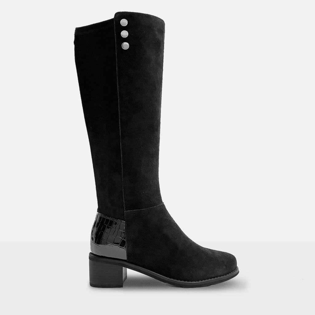 DEBORAH - Black Suede – Valdini Canada